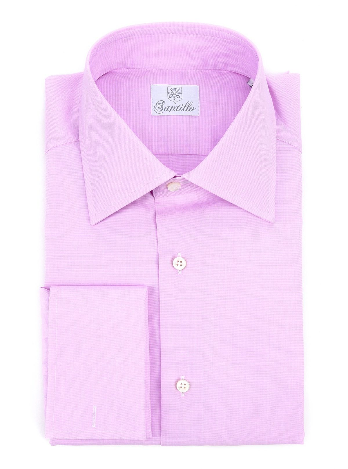 LORD FITZROY pink fil a fil giza cotton shirt – Welcome on Santillo1970.com